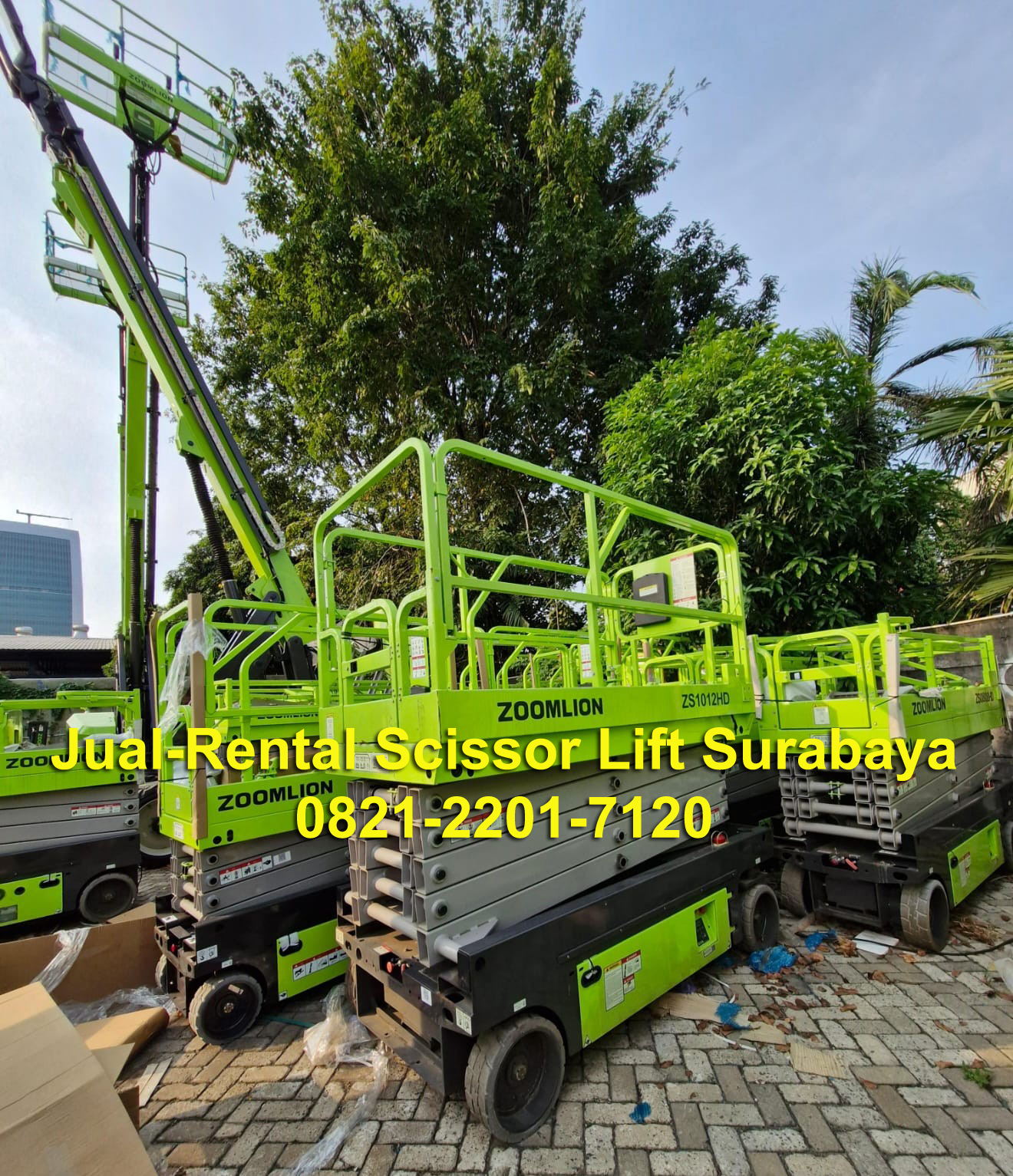 Sewa Scissor Lift 8 Meter - 16 Meter Surabaya - Sewa Scissor Lift